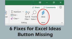 Excel ideas button missing Archives - Excel File Repair Blog